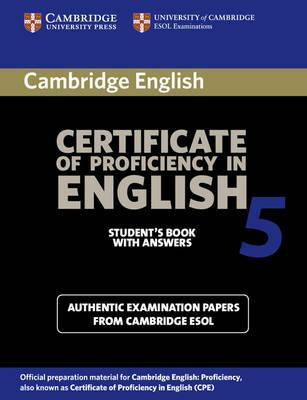 Cambridge CPE 5: Student´s Book with answers - kolektiv autorů | Knihy ...