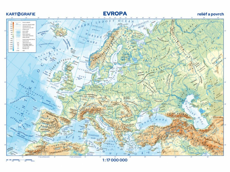 Evropa – příruční mapa | Knihy Dobrovský