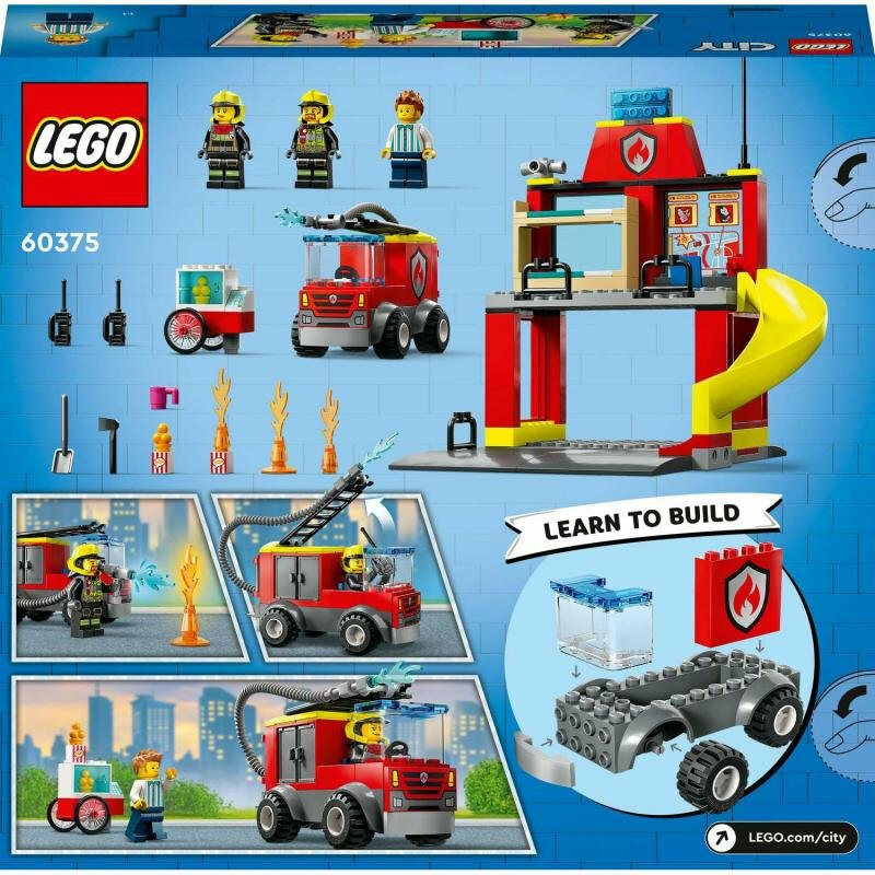 LEGO City 60375 Hasičská stanice a auto hasičů | Knihy Dobrovský: Hry ...