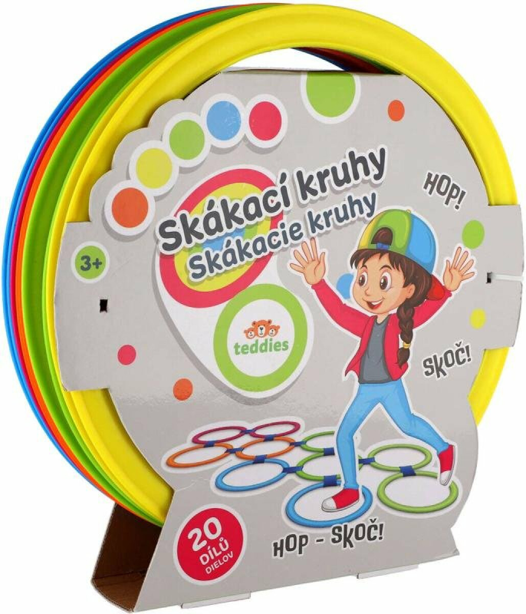 Skákací kruhy barevné plast průměr 27cm kreativní hra v krabici | Knihy Dobrovský: Hry pro ...