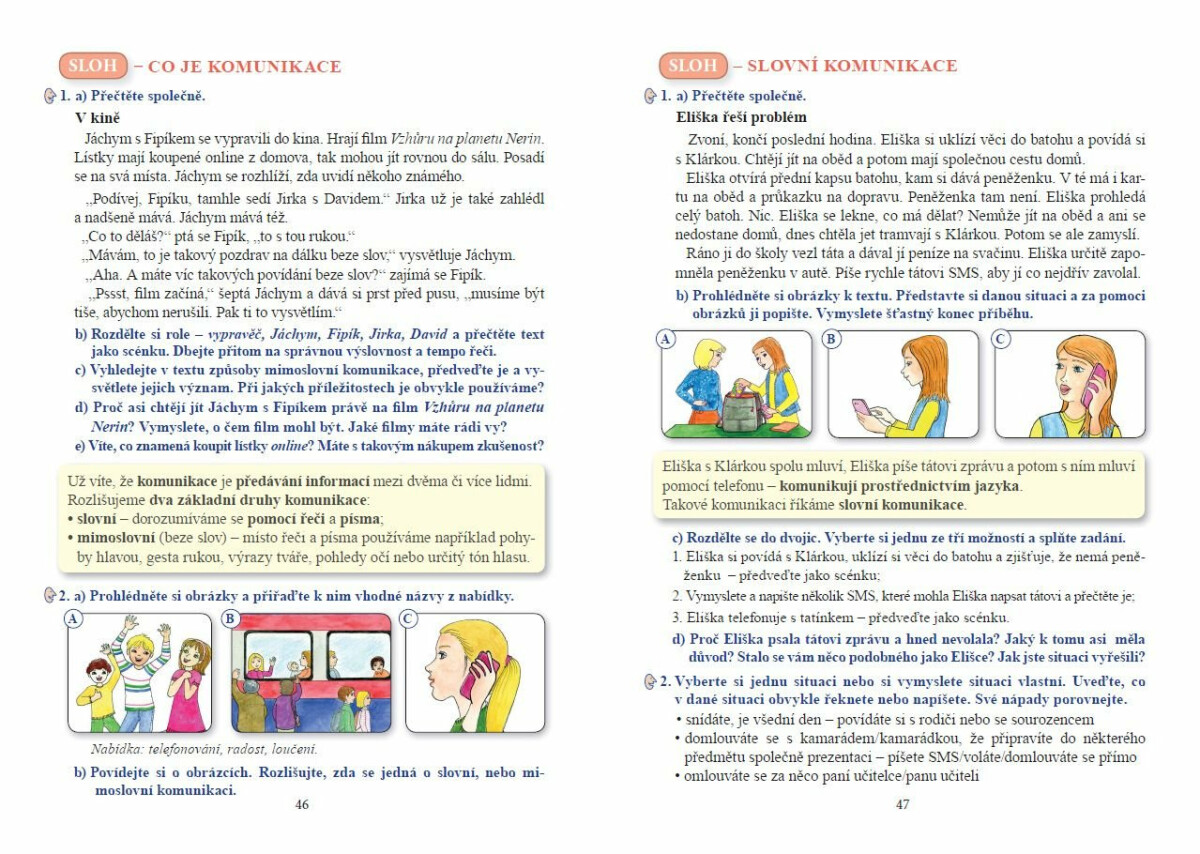 Český jazyk 5 – učebnice pro 5. ročník ZŠ, Čtení s porozuměním - Ivana ...