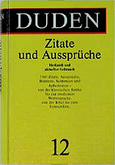 Duden Band 12 Zitate und Aussprüche - kolektiv autorů | Knihy Dobrovský