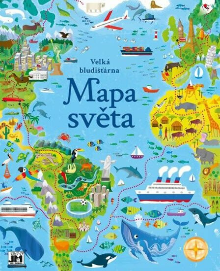 Mapa světa - Velká bludišťárna - kolektiv autorů | Knihy Dobrovský