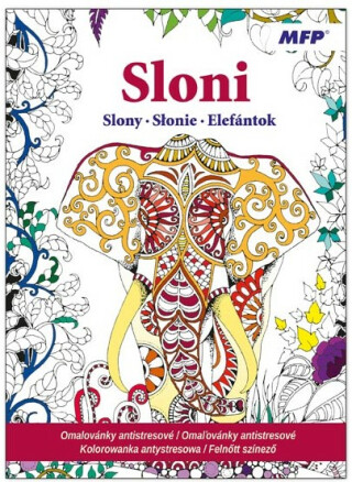 Omalovánky antistresové Sloni | Knihy Dobrovský