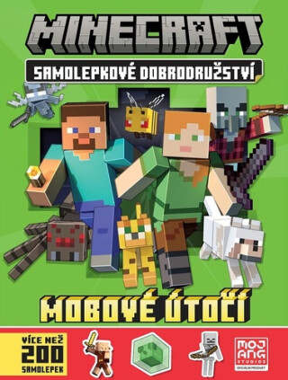 Minecraft - Samolepkové dobrodružství - Mobové útočí! | Knihy Dobrovský
