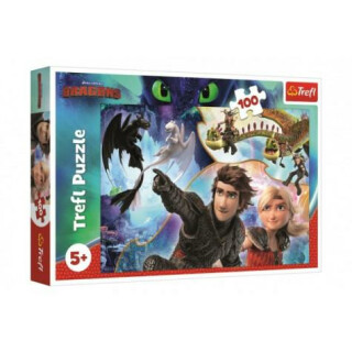 Trefl Puzzle Jak vycvičit draka 3 - V zemi draků / 100 dílků | Knihy ...