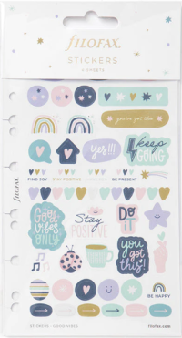 Samolepky Filofax - Good Vibes (multi-fit) | Knihy Dobrovský