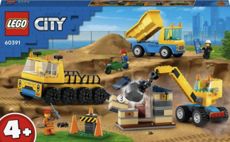 Vozidla ze stavby a demoliční koule - Lego City (60391) | Knihy ...