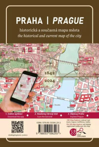 Praha historická a současná mapa města | Knihy Dobrovský