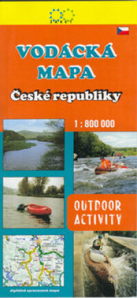 Vodácká mapa České republiky 1:800 000 | Knihy Dobrovský